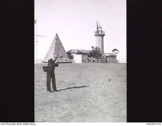 SOUTH AFRICA, C 1900. THE DONKIN MEMORIAL AND LIGHTHOUSE IN THE CITY OF ...