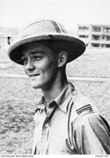 SEMBAWANG, SINGAPORE, 1940-08. PORTRAIT OF FLYING OFFICER CLARENCE ...