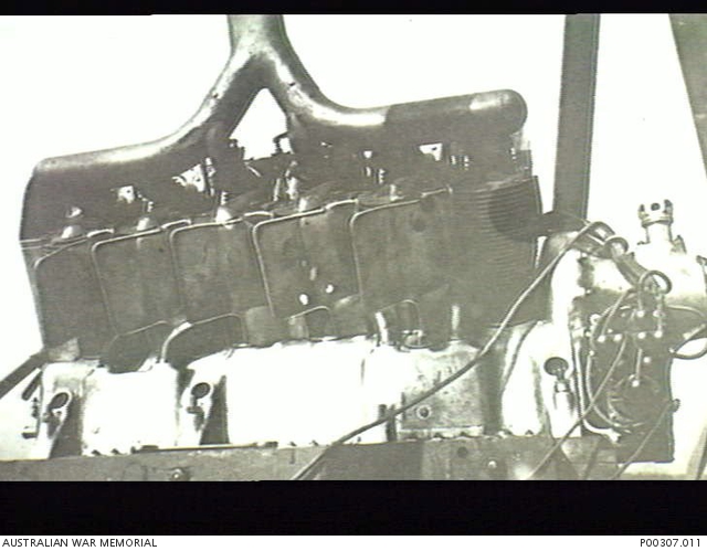 12 CYLINDER RAF ENGINE ON TEST. | Australian War Memorial