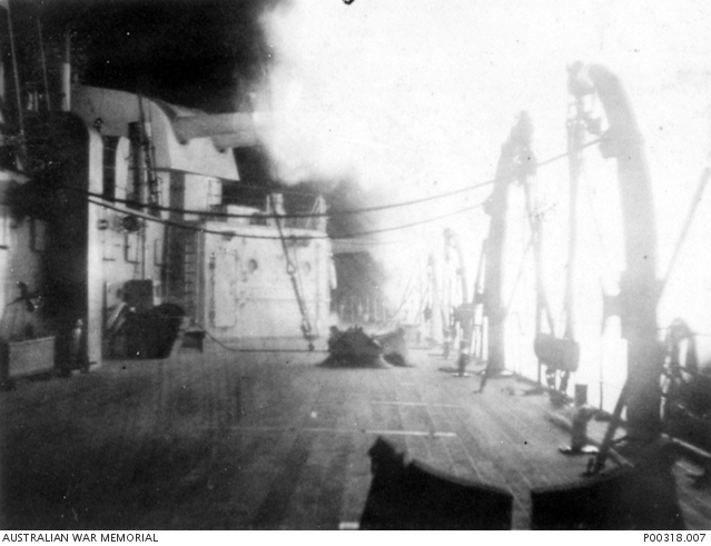 POSSIBLY EARLY TO MID 1940-01. A PHOTOGRAPH OF THE CRUISER HMAS ...