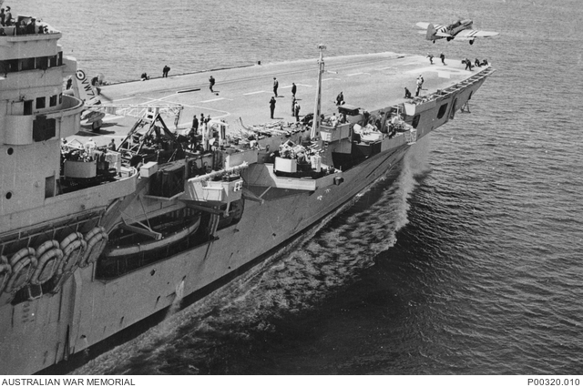 KOREA, 1951. A CATAPULT ASSISTED TAKEOFF, OF A SEAFURY ON BOARD HMS ...