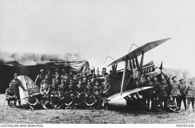 OFFICERS AND MEN OF NO. 3 SQUADRON, AUSTRALIAN FLYING CORPS (AFC ...