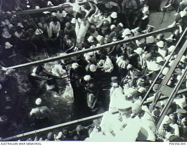 CROSSING THE LINE CEREMONY PARTY ABOARD THE 'KYARRA', 1914 | Australian ...