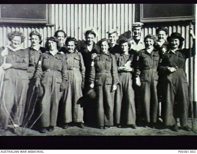 RAN AND WRAN MEMBERS OF 'D' WATCH, HMAS HARMAN, AT CLEANING STATIONS IN ...