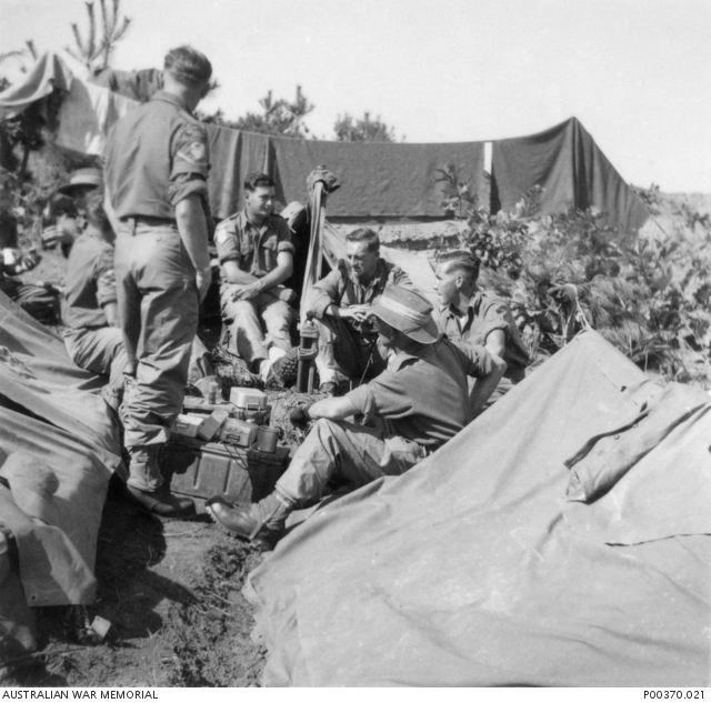 LANCE CORPORAL JOE COLLIS (STANDING SERGEANT BOOTH SEATED NEXT TO ...