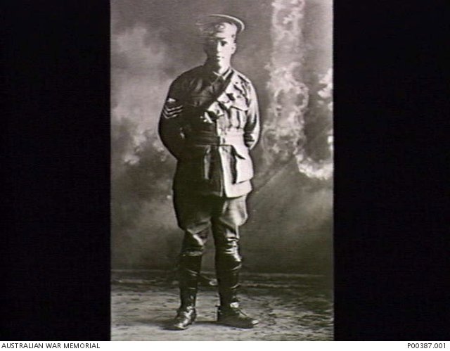 PORTRAIT OF SERGEANT JAMES WILLIAMS OF THE 22ND FIELD ARTILLERY BRIGADE ...