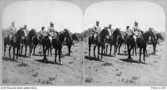RENSBURG, SOUTH AFRICA, 1900-12-30. GENERAL FRENCH AND STAFF EXAMINING ...