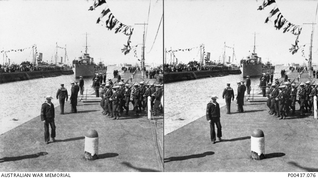 Melbourne, Vic. 1910-12-10. The newly commissioned destroyer HMAS ...
