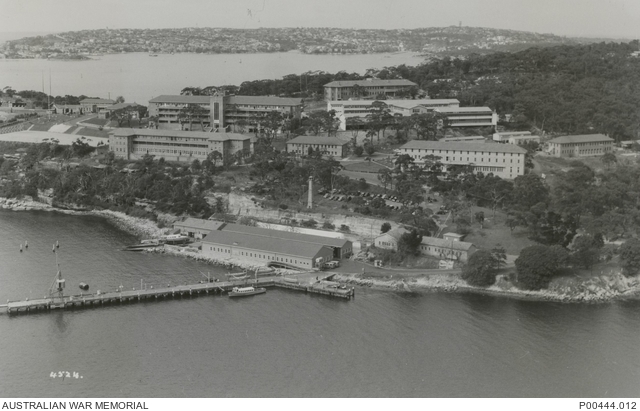SYDNEY, NSW, 1954-07-27. AERIAL PHOTOGRAPH OF ROYAL AUSTRALIAN NAVAL ...
