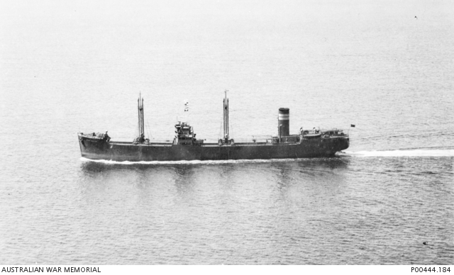 East Coast, Australia. c. 1940. Australian cargo steamer SS Iron Knight ...