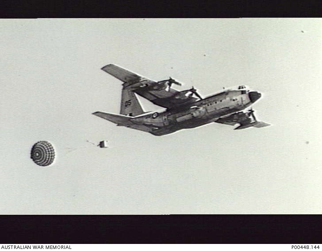 RICHMOND, NSW. 1971. LOCKHEED HERCULES C-130A TRANSPORT AIRCRAFT A97 ...
