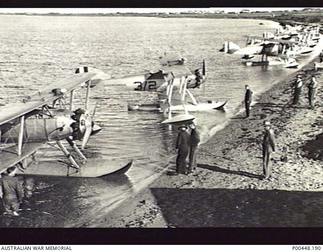Point Cook, Vic. 1925-07-28. Vought UO-1 single float seaplanes of the ...