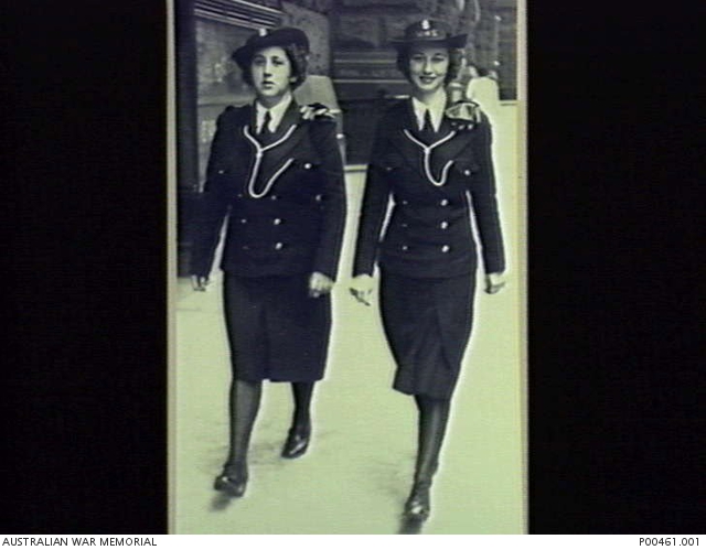 Informal outdoor portrait of two members of the Women’s Reserve ...