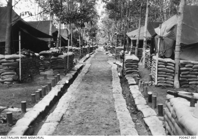 NUI DAT, SOUTH VIETNAM, 1967. LINES OF D COMPANY, 6TH BATTALION, THE ...