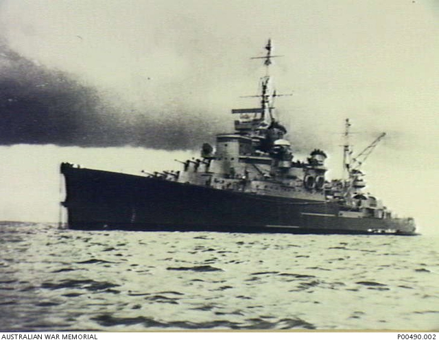THE BRITISH CRUISER HMS 'BIRMINGHAM'. | Australian War Memorial