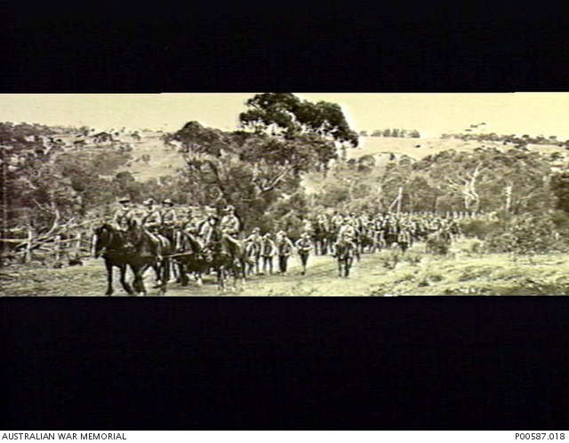MOUNT MARTHA, VIC, 1909. CROSSING MOUNT MARTHA ON THE ROAD TO THE 1909 ...