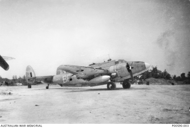 LABUAN ISLAND, BORNEO. 1945. LOCKHEED VENTURA AIRCRAFT A59-76, OF NO ...