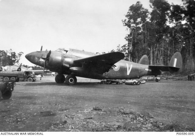 GOVE, NT. C. 1944. LOCKHEED VENTURA AIRCRAFT A59-89, OF NO. 13 SQUADRON ...