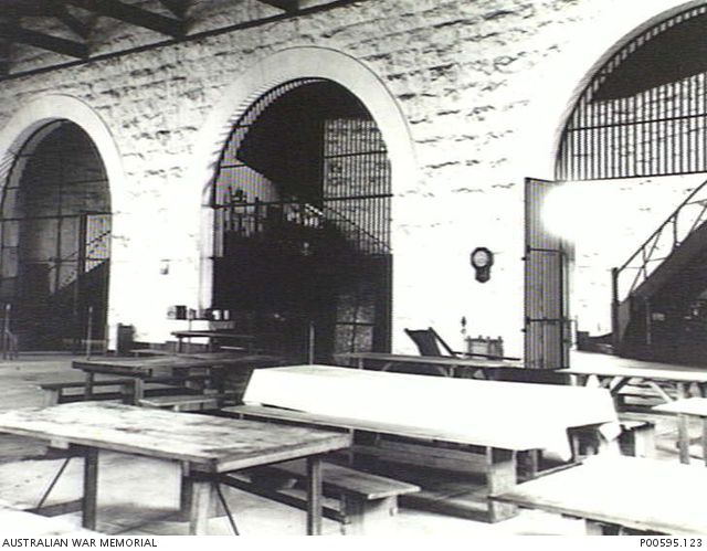 TRIAL BAY INTERNMENT CAMP, NSW, C.1915. INTERIOR VIEW OF THE GERMAN ...