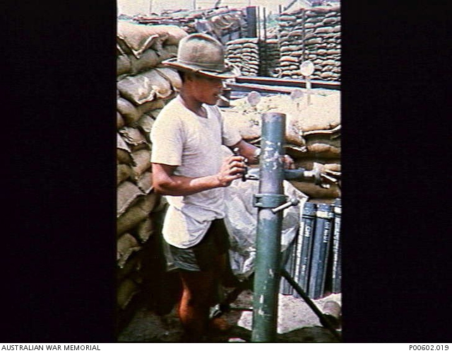 81MM MORTAR PIT, NEW WORKS, AT THE 162 REGIONAL FORCES POST ...