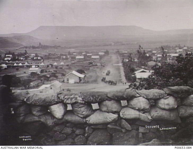 LADYSMITH, NATAL, SOUTH AFRICA, C.1900. DEFENSIVE POSITION ON THE ...