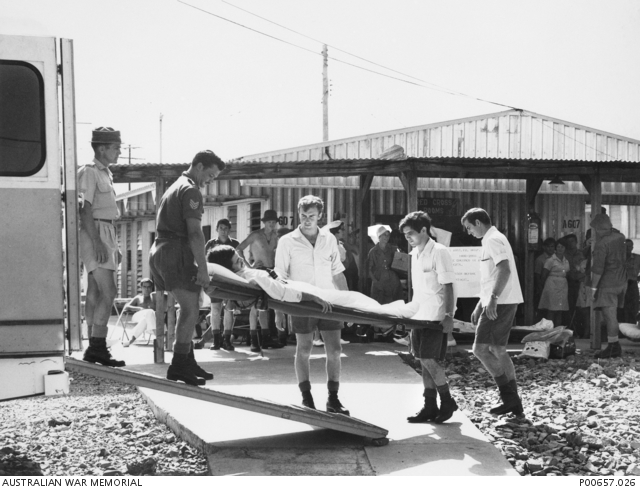 VUNG TAU, SOUTH VIETNAM, C. 1970. DEMONSTRATION OF THE WORK OF RAAF ...