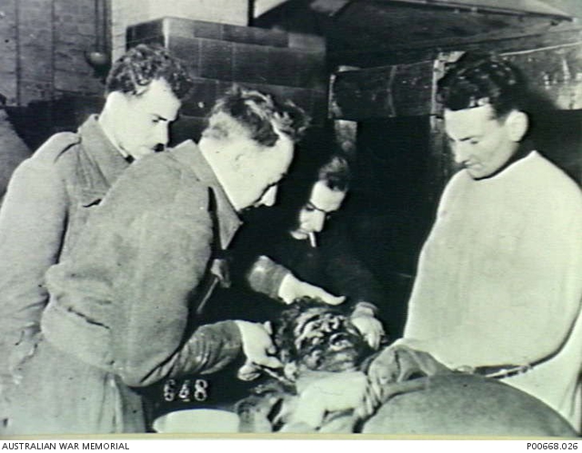 German propaganda photograph captured by the RAF. RAF Caption: "Bombed ...