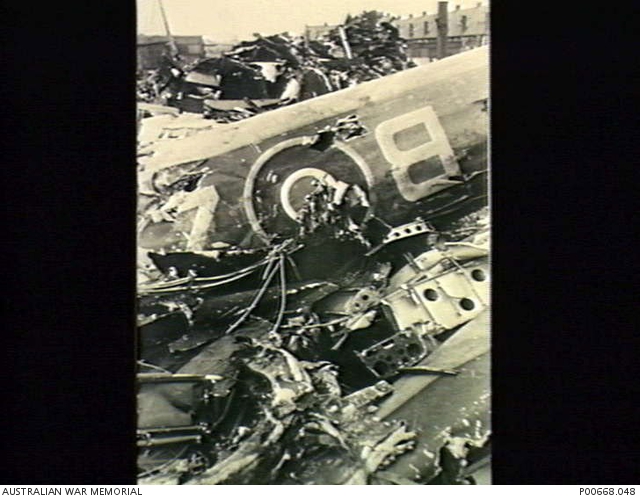 German propaganda photograph captured by the RAF. RAF Caption: "Shot ...