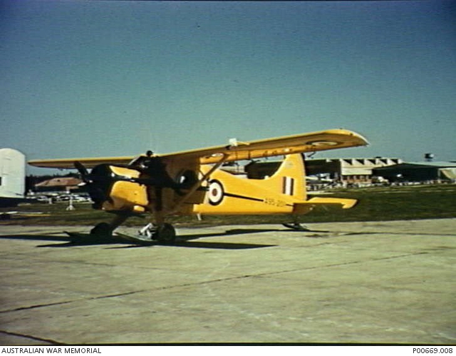 RAAF Base Laverton, Victoria, 1955-09. De Havilland Beaver aircraft A95 ...