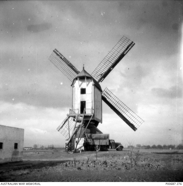 UDEN, HOLLAND, 1945-02. DUTCH WINDMILL (114.2). (PHOTOGRAPHER: C. ISAAC ...