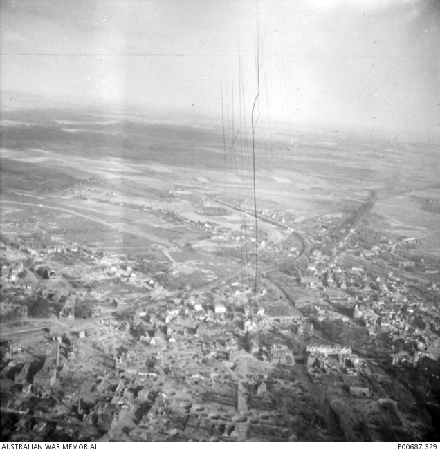 GERMANY, 1945-04. AERIAL VIEW, POSSIBLY GOCH (118.9). (PHOTOGRAPHER: C ...