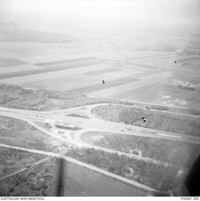 HANOVER, GERMANY, 1945-05-08. AERIAL VIEW SHOWING BOMB CRATERS (124.12 ...