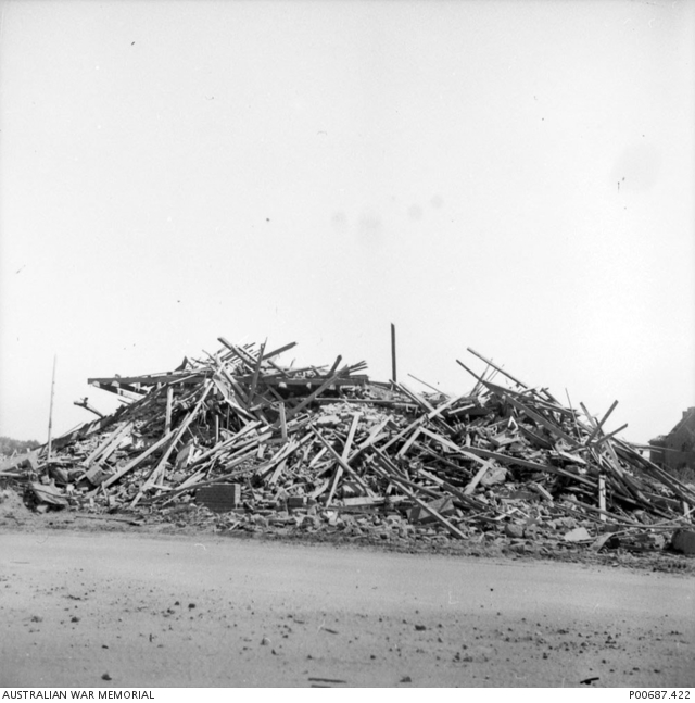 WESEL, GERMANY, 1945-05. PILE OF RUBBLE THAT WAS ONCE A HOUSE (127.2 ...
