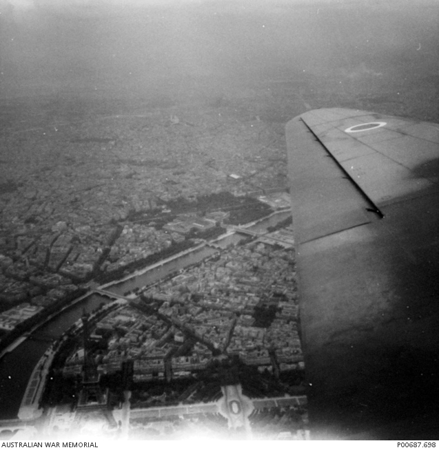 PARIS, FRANCE, 1945-06-20. AERIAL VIEW OF CITY (149.3) | Australian War ...