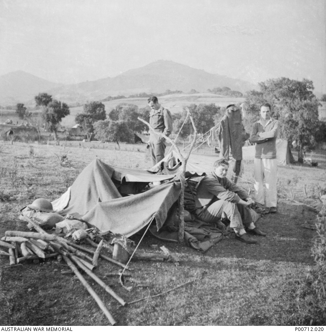 Corsica, France. c. 1944-05. Members of No. 451 Squadron RAAF at a ...