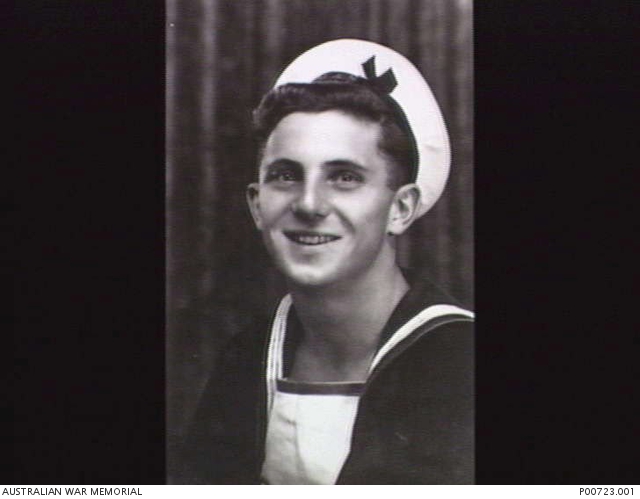 GEOFFREY D. DAVIS AT THE AGE OF 18, IN THE UNIFORM OF A RATING IN THE ...