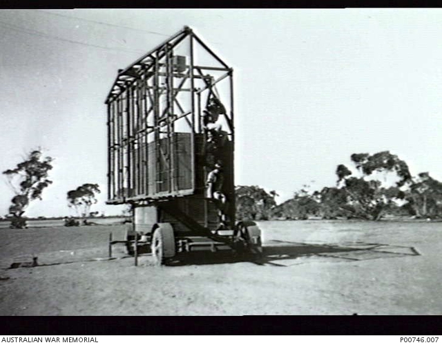 MILDURA, VICTORIA, 1945. RADAR UNIT AT 20TU (OPERATIONAL TRAINING UNIT ...