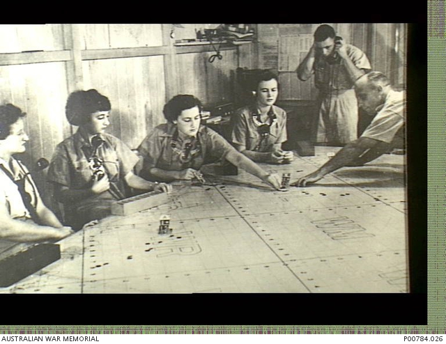 Qld. c. 1944. Members of the Women's Auxiliary Australian Air Force ...