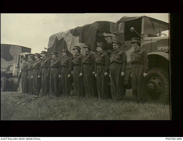 c. 1944. Members of the Australian Women's Army Service (AWAS) who are ...