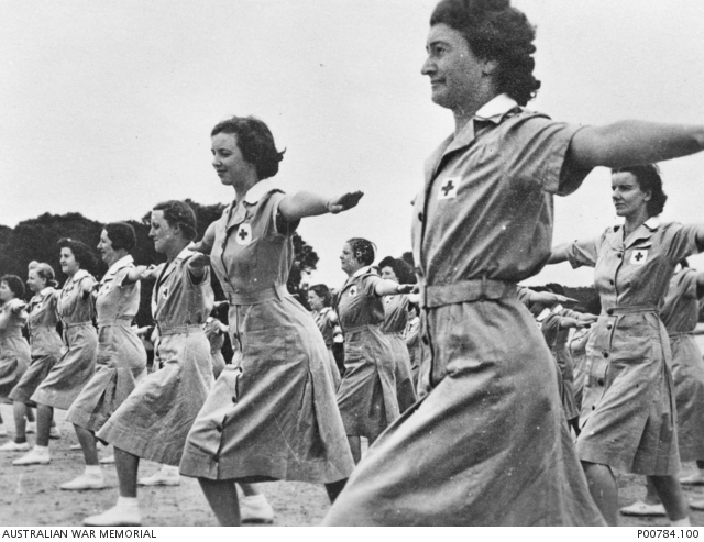 c. 1944. Members of the Australian Army Medical Women's Service (AAMWS ...