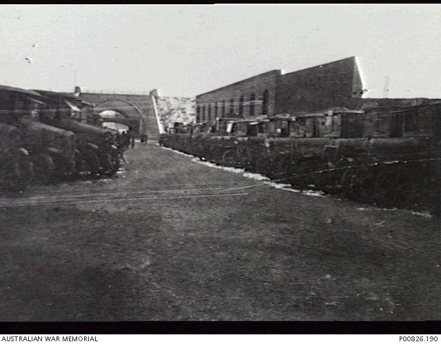 COLOGNE, GERMANY. C. 1918-12. GERMAN MOTOR LORRIES WHICH WERE HANDED ...