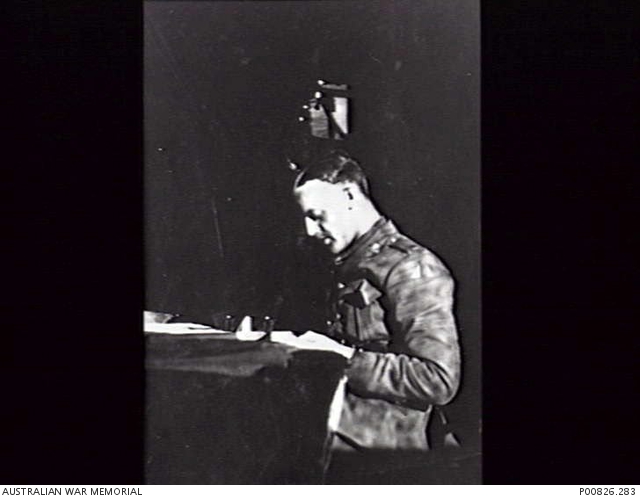 COLOGNE, GERMANY. C. 1918-12. MAJOR A.W.L. ELLIS, MC, COMMANDING ...