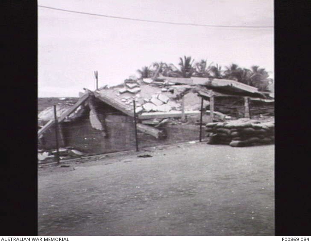 PHUOC TUY PROVINCE, 1968. DAMAGE CAUSED BY A ROCKET PROPELLED GRENADE ...