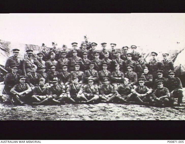 GROUP PHOTOGRAPH OF NO.3 SQUADRON AUSTRALIAN FLYING CORPS (AFC), TAKEN ...