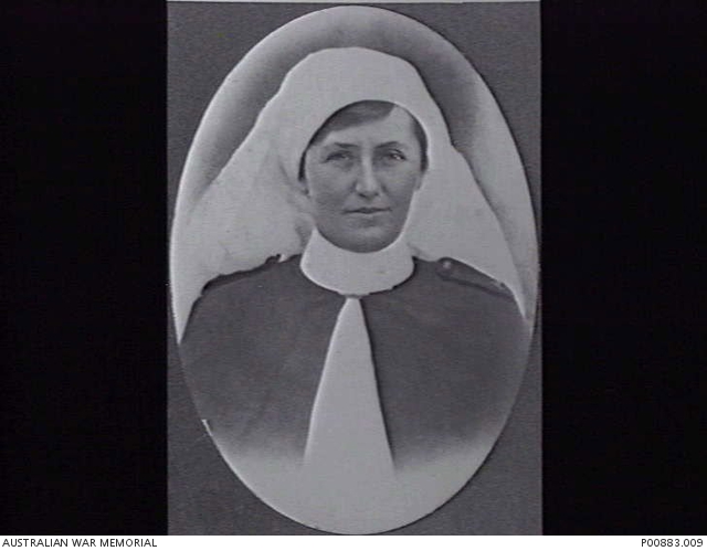 STUDIO PORTRAIT OF A MEMBER OF THE AUSTRALIAN ARMY NURSING SERVICE IN ...