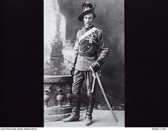 1905? STUDIO PORTRAIT OF A TROOPER, POSSIBLY SERGEANT E. W. THOMPSON ...