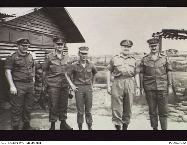 SOUTH VIETNAM. 1970. FROM LEFT TO RIGHT: CAPTAIN W. M. MCLAUGHLIN ...