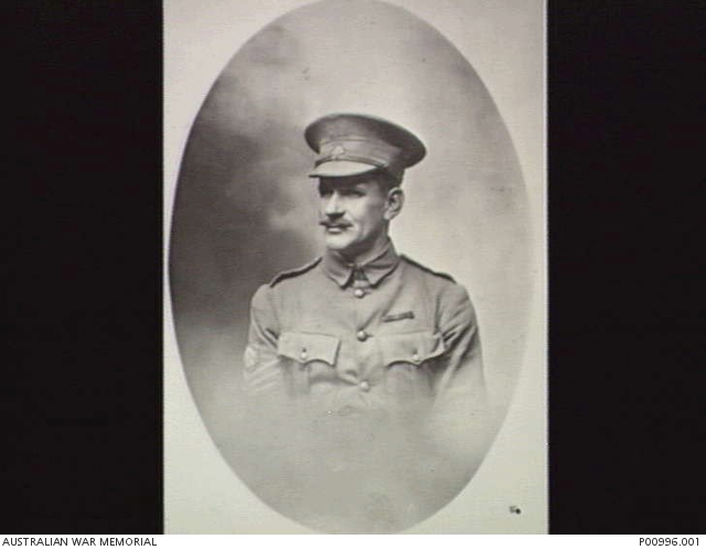 SYDNEY, NEW SOUTH WALES, 1915. PORTRAIT OF 1789 COMPANY SERGEANT MAJOR ...
