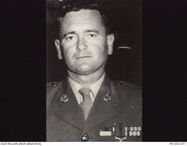 Portrait of 5410081 Warrant Officer Class 2 (WO2) Donald George Cameron DCM, MM . WO2 Cameron ...