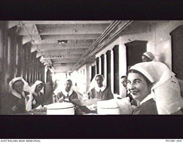 C. 1941. ABOARD THE 2/1ST AUSTRALIAN HOSPITAL SHIP MANUNDA. GROUP OF ...